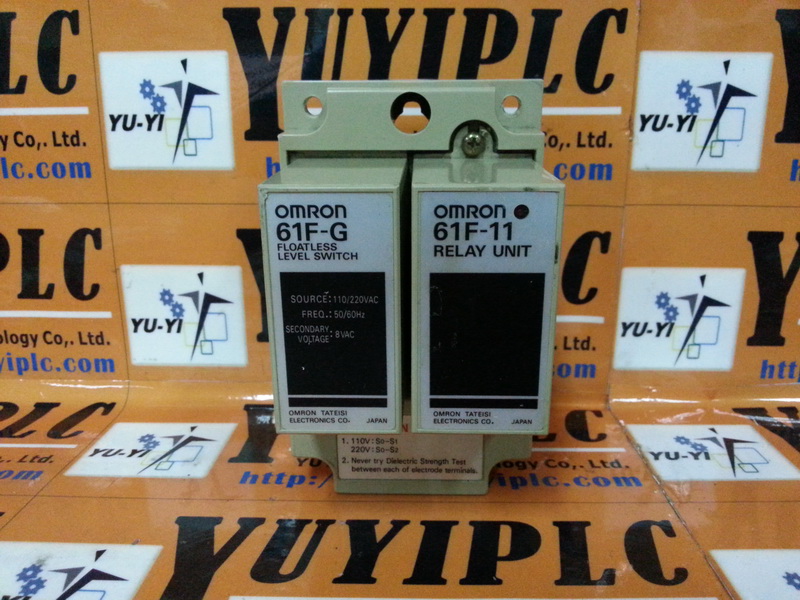 OMRON 61F-G FLOATLESS Level Switch/61F-11 RELAY UNIT - PLC DCS SERVO Control MOTOR POWER SUPPLY ...